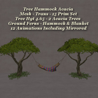 Second Life Marketplace - Tree Hammock Acacia